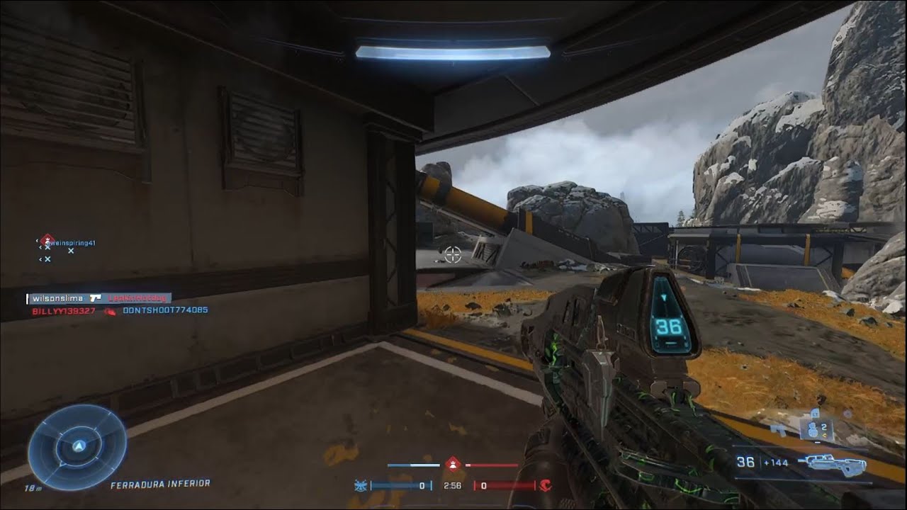 Jogando modo Multiplayer de Halo Infinite a 120 FPS em um monitor LG ...