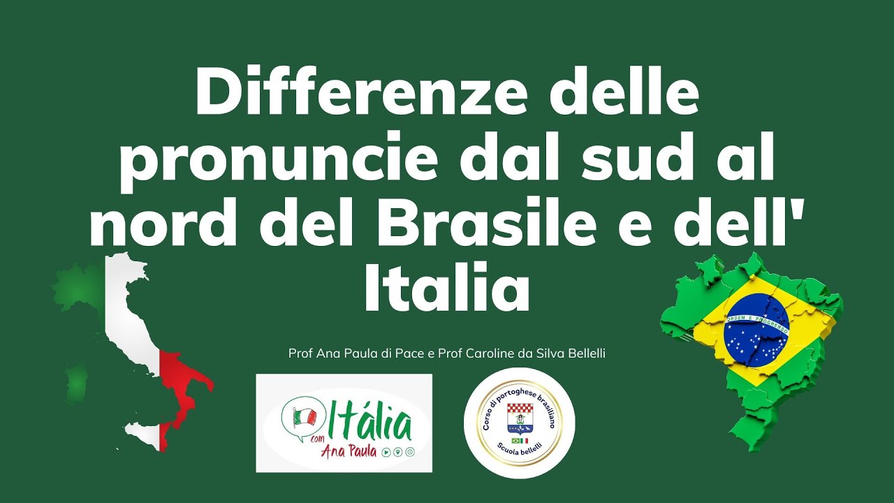 Gli accenti regionali brasiliani e italiani sotaques regionais ...