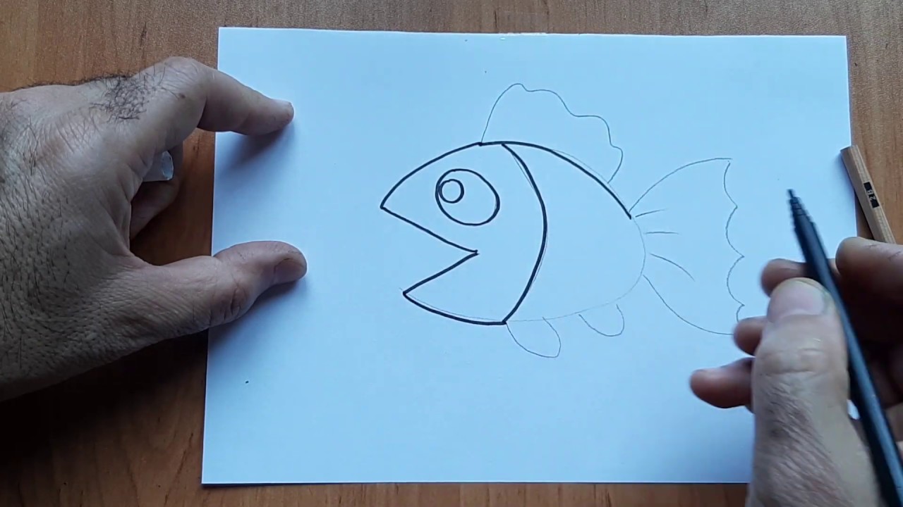 KOLAY BALIK ÇİZİMİ - YouTube