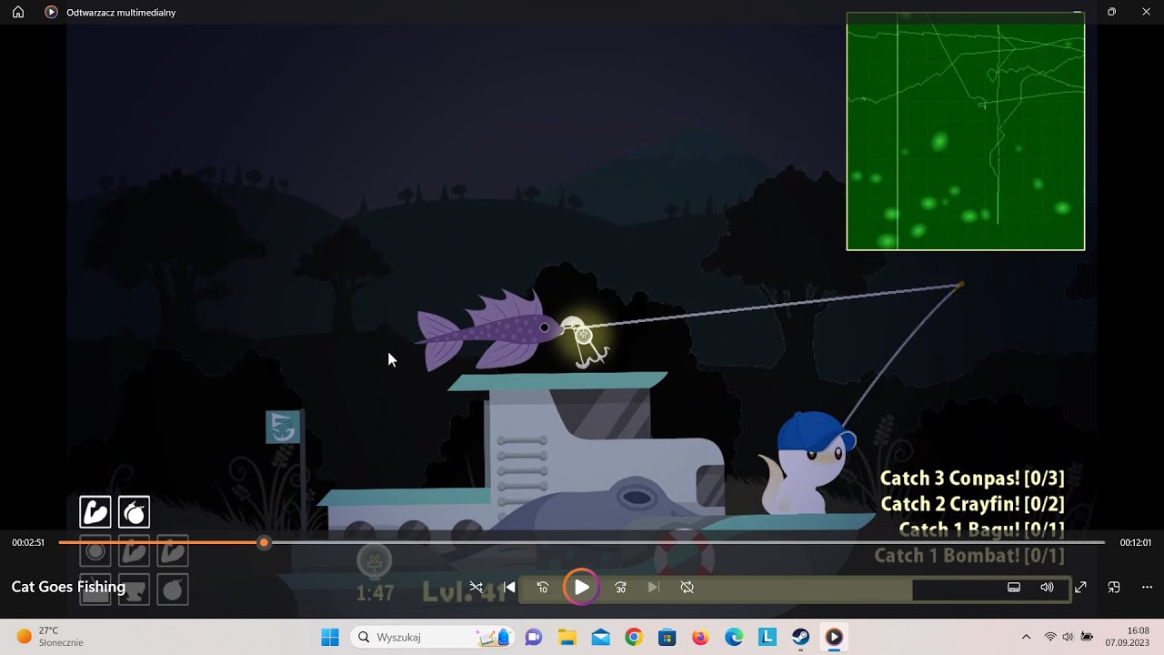 Złowiłem Rybe Nightfish w Cat Goes Fishing - YouTube