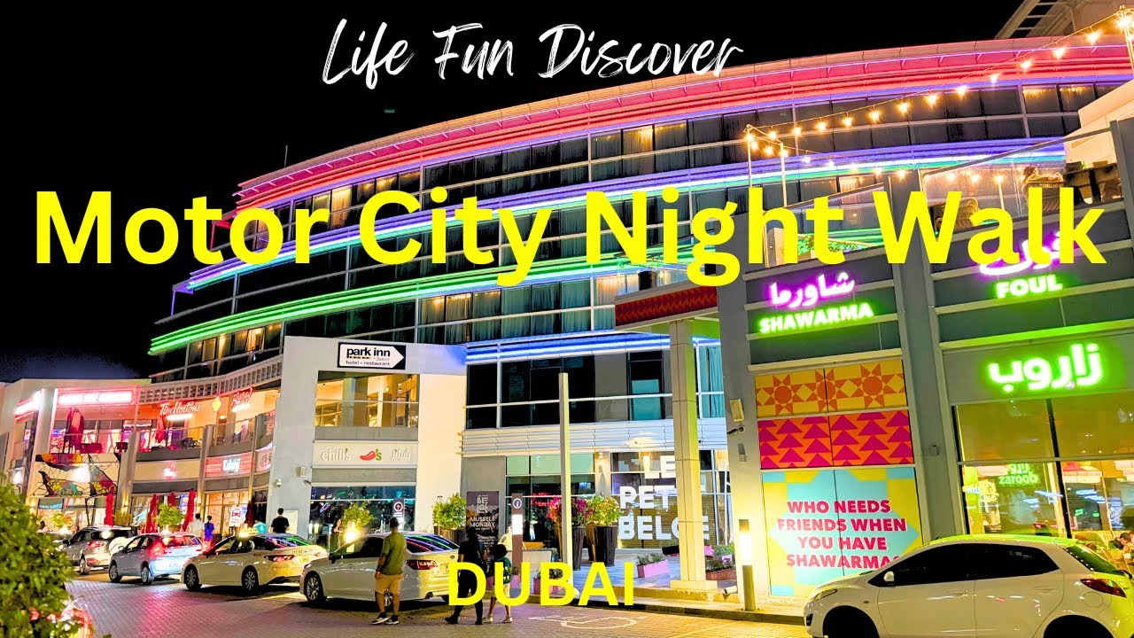Dubai Motor City Night Walk - YouTube