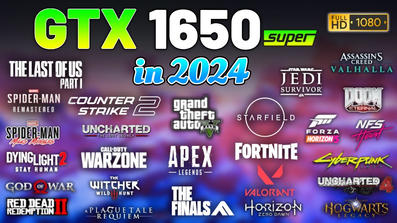 GTX 1650 SUPER 4GB: Can It Run 26 Games in 2024? - YouTube