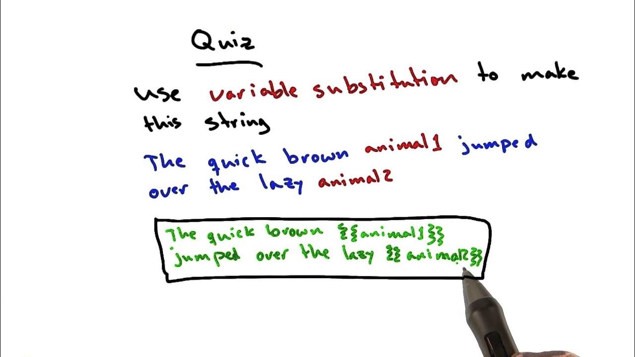 Variable Substitution - Web Development - YouTube