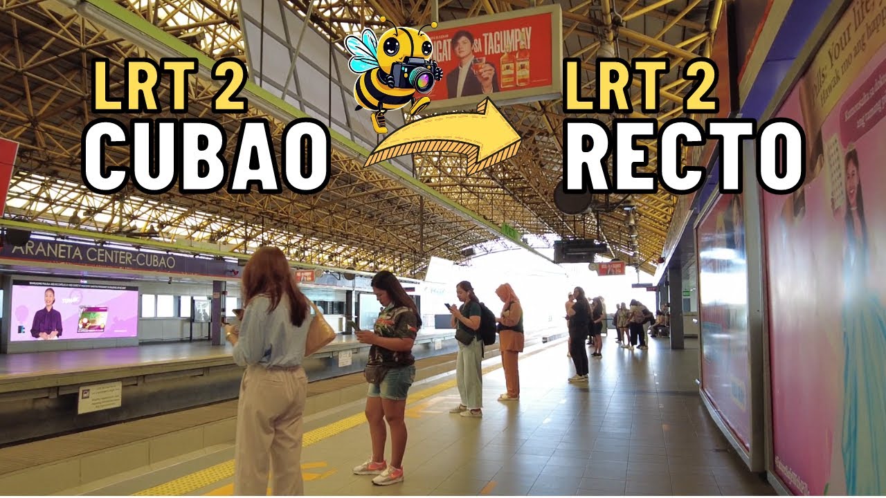 [4K] LRT 2 TOUR: CUBAO TO RECTO STATION - YouTube