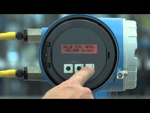 Simulating Flow Rate – Promag 10, Promag 50, Prowirl 72, Prowirl 73, Promass 80