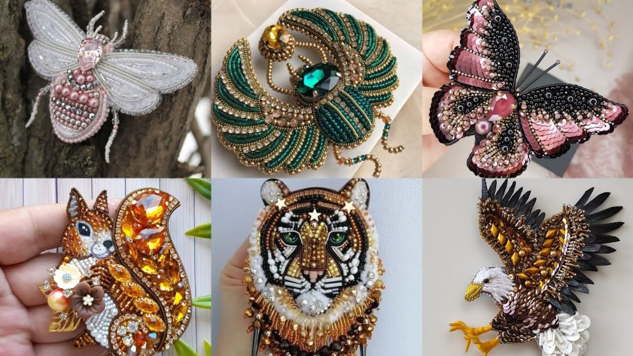 beautiful party wear brooch designs/ trendy brooch for women sadi pin ...