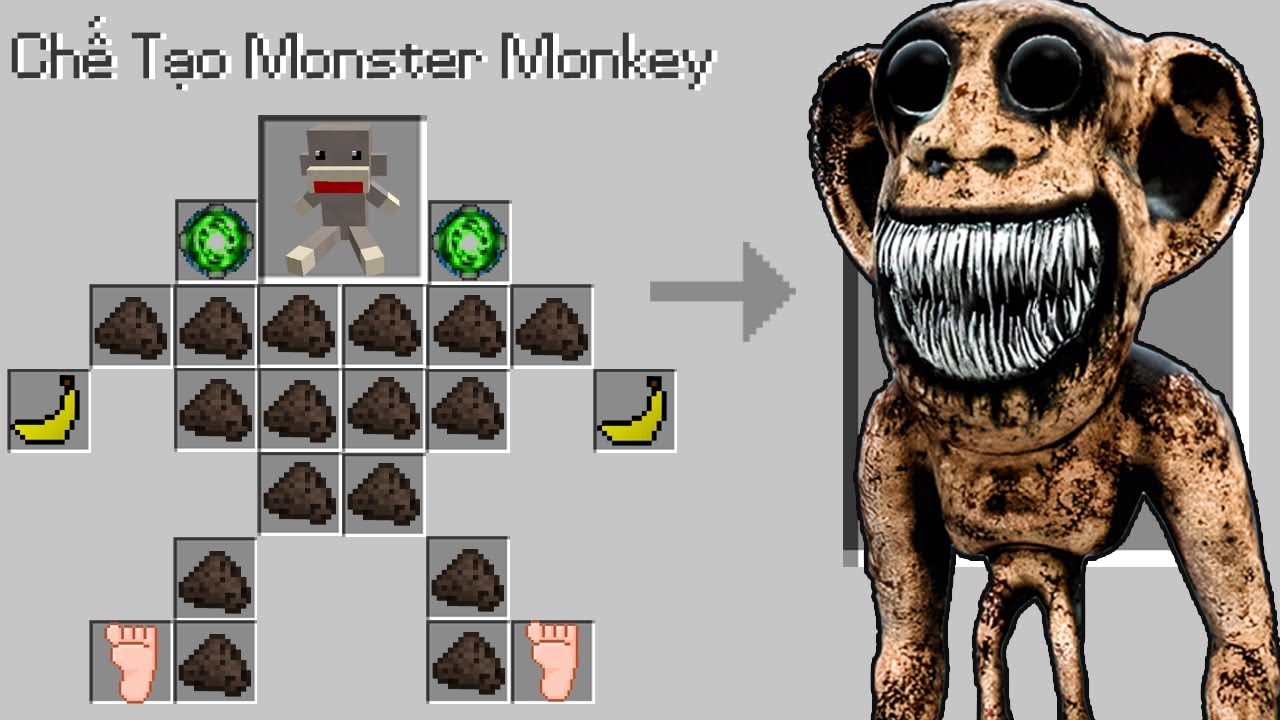 Hachi Tìm Thấy Công Thức Chế Tạo Bộ Giáp Monster Monkey Trong Minecraft ...