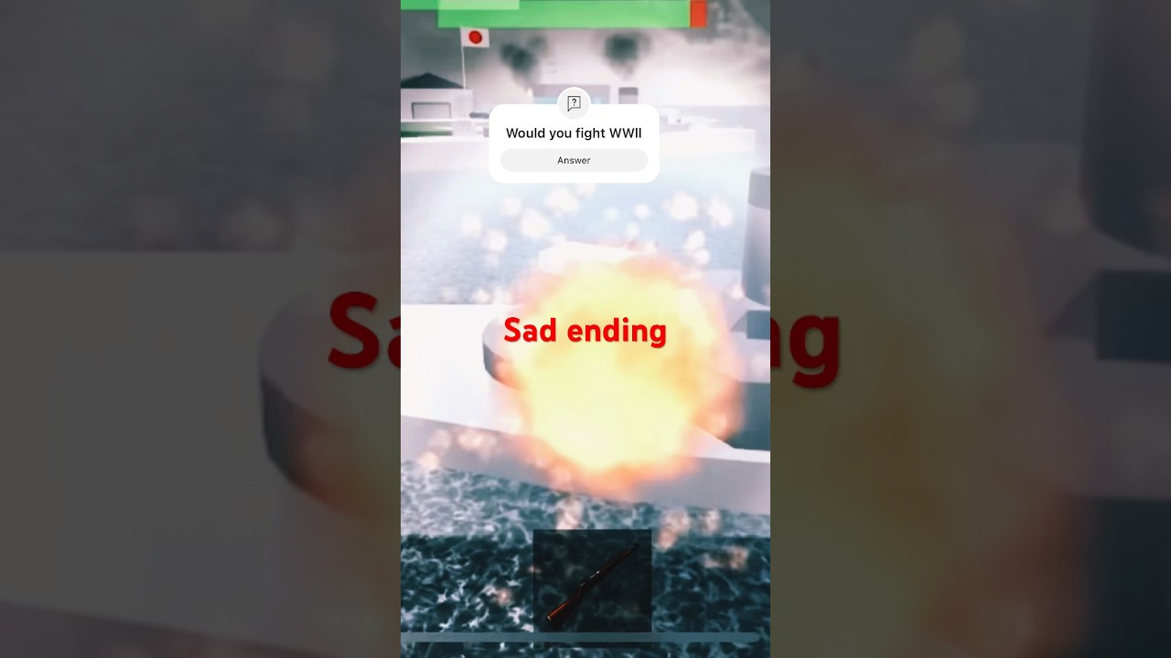 Would you fight in World War II Sad ending - YouTube