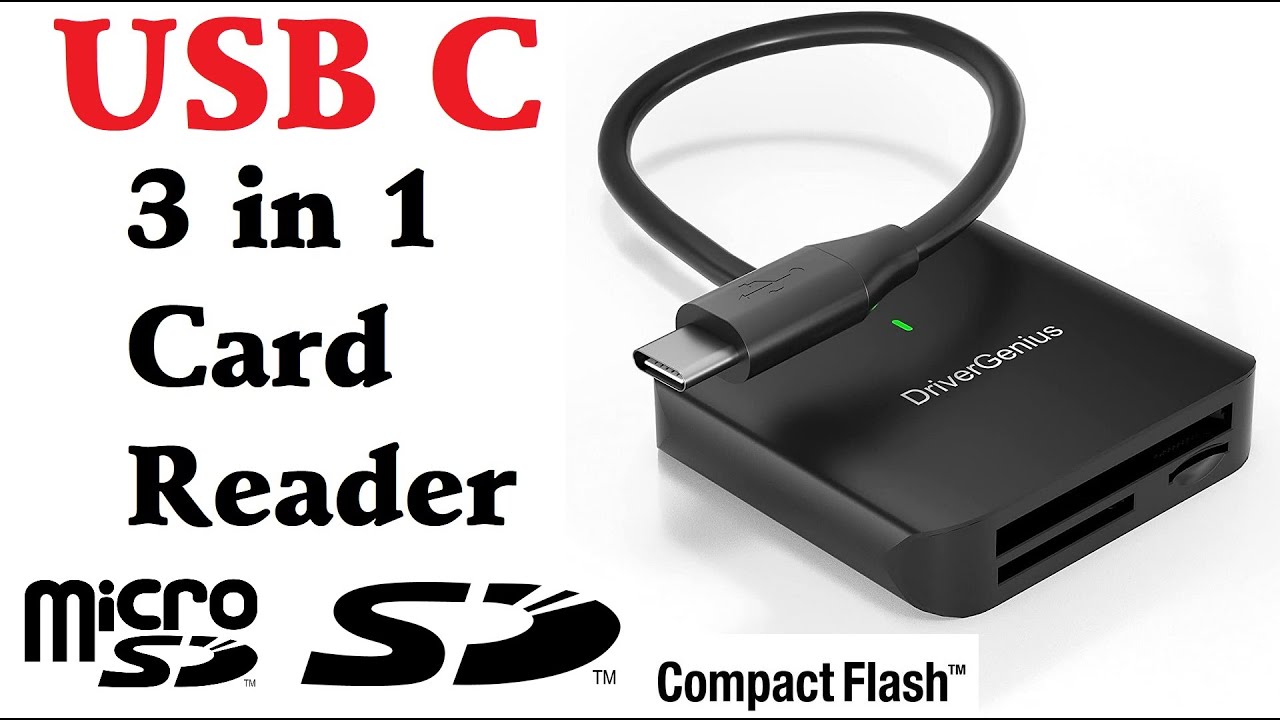BEST Card Reader Adapter USB C 3 IN 1 DriverGenius + DEMO - YouTube