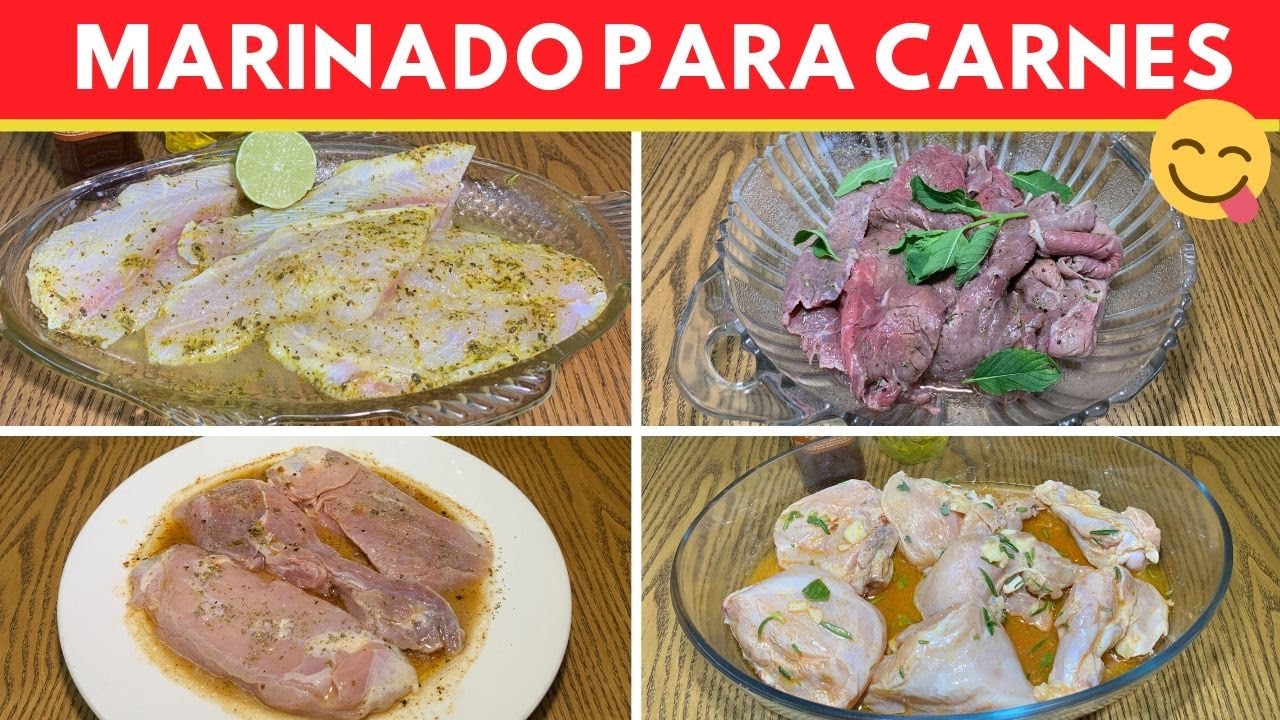 MARINADOS p/carne Suave y Jugosa (Pollo-Res-Cerdo-Pescado) |Cocina de ...