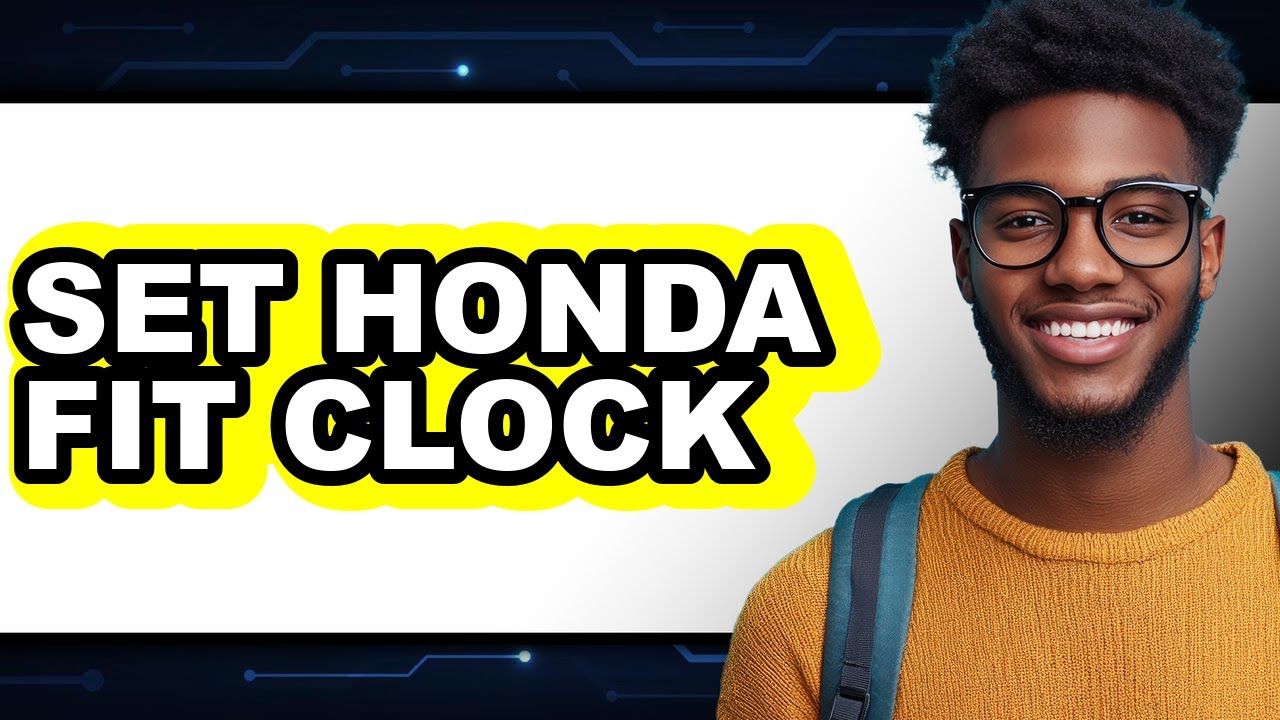 How To Set Honda Fit Clock - Full Guide - YouTube