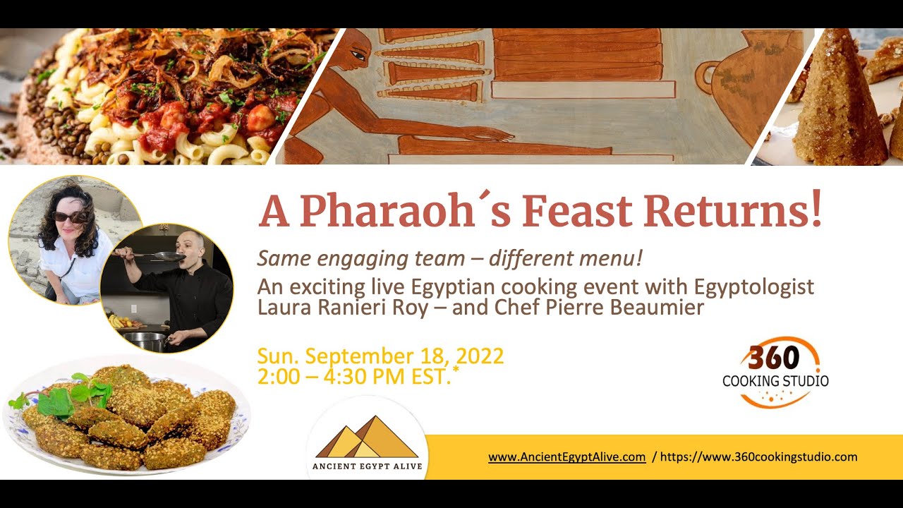 Pharaoh's Feast Returns : A Live Egyptian Cooking Event - YouTube