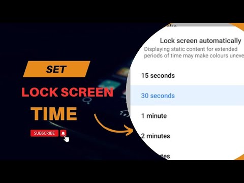Set Android phone lock screen time | screen sleep time | redmi note ...