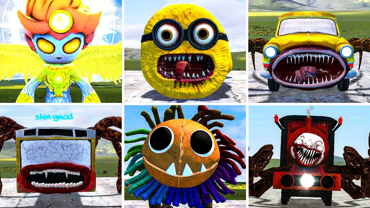 NEW FORMS NIGHTMARE BUS EATER, CAR EATER, MINION EATER in Garrys Mod ...