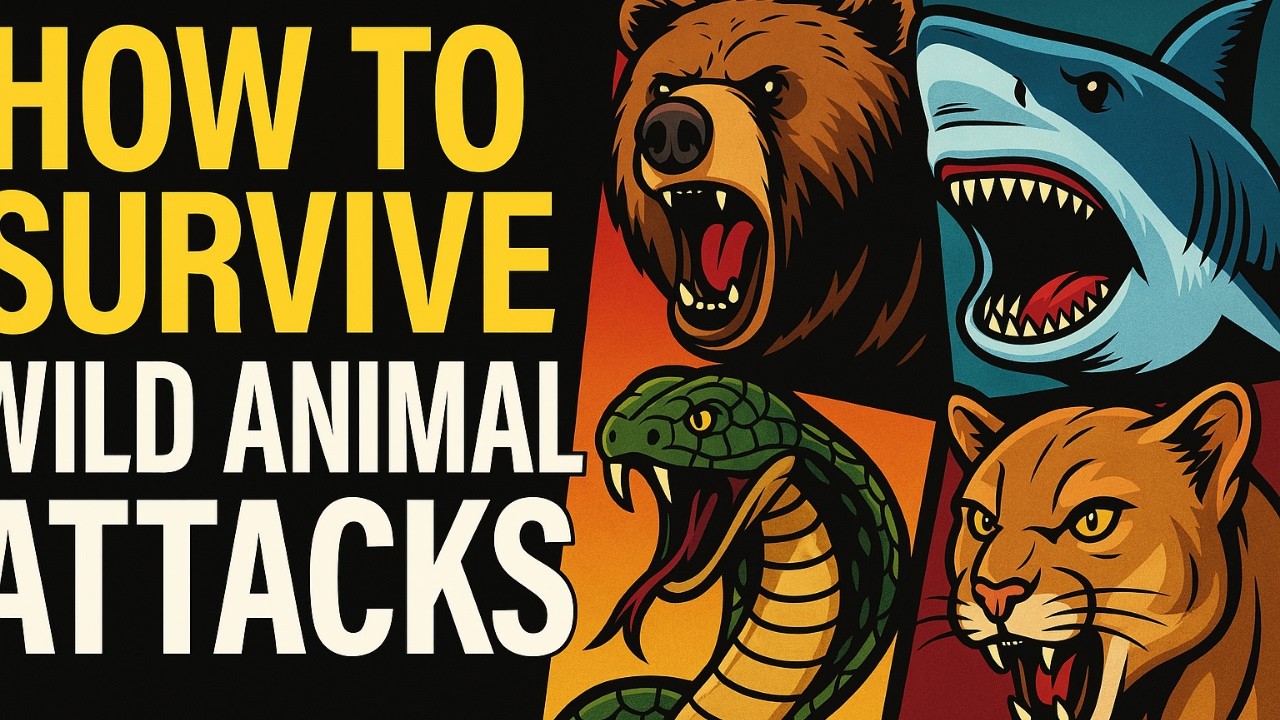 How to Survive Wild Animal Attacks 🐻🦈🐍🦁 - YouTube