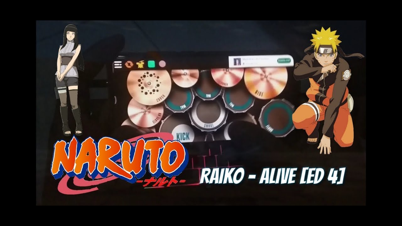 RAIKO - ALIVE | OST. NARUTO ED4 (REAL DRUM COVER) - YouTube