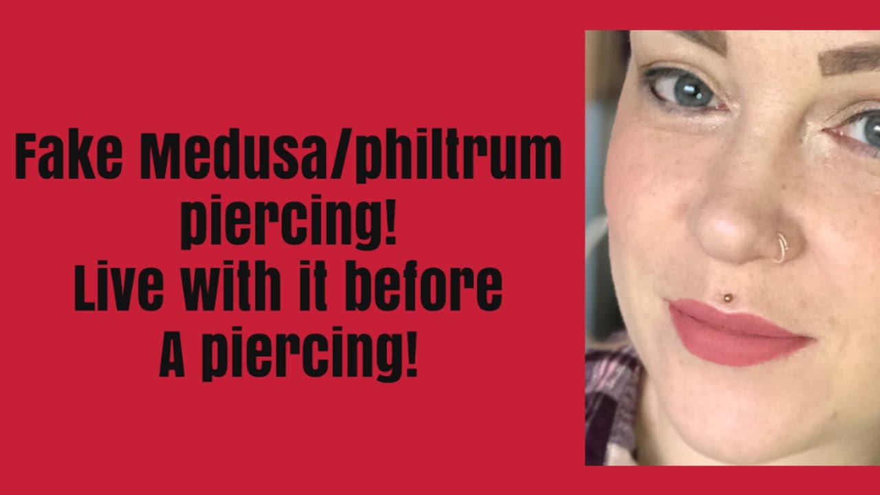 How to fake Medusa Piercing! Before committing to a real one! - YouTube