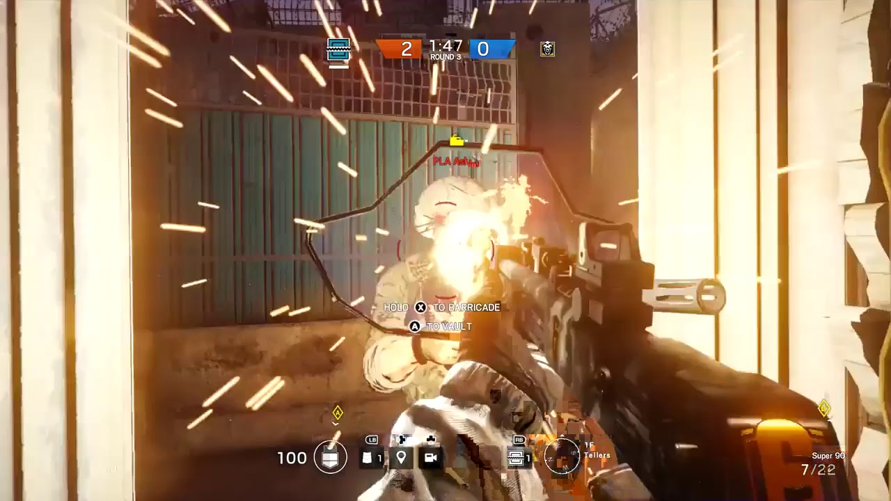 [R6S] Super 90 vs Blackbeard's shield - YouTube