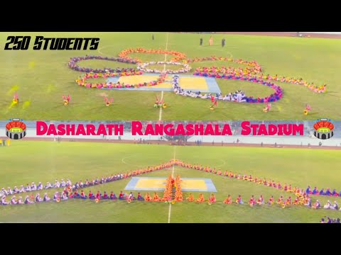 Dasharath Rangashala Stadium🏟️ At 250 Students Dance Performance By ...