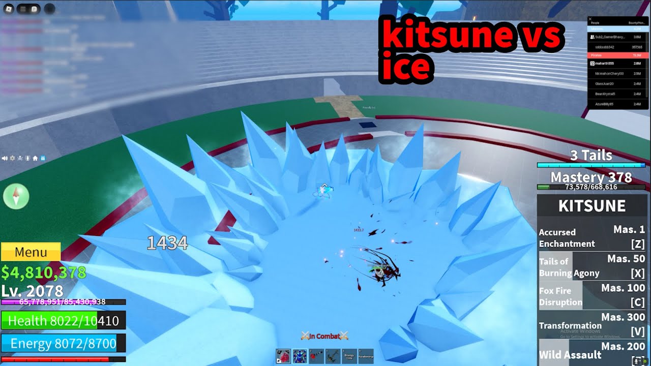 Kitsune vs. Ice: The Ultimate PvP Showdown in Blox Fruits! 🔥 ️ - YouTube