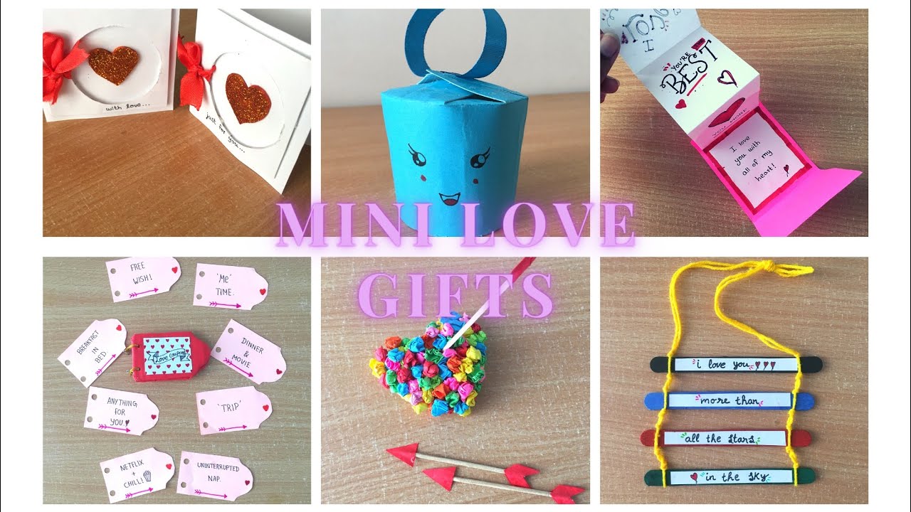 6 Cute Mini love gifts for your special one| Valentine Day Card ...