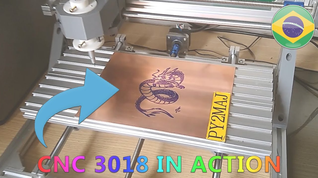 G-CODE INKSCAPE NA PRÁTICA - CNC 3018 IN ACTION - YouTube