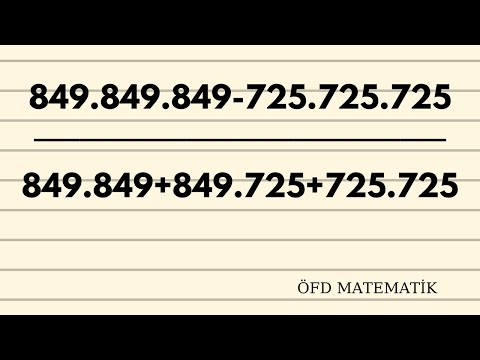 Bu Nasıl İşlem?? Matematik Hileleri