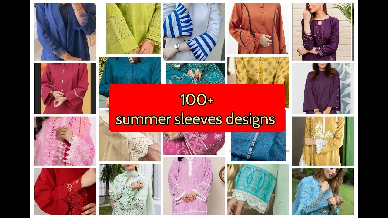 Unique sleeves designs for summer/💖latest garmiyon k bazoo k designs ...