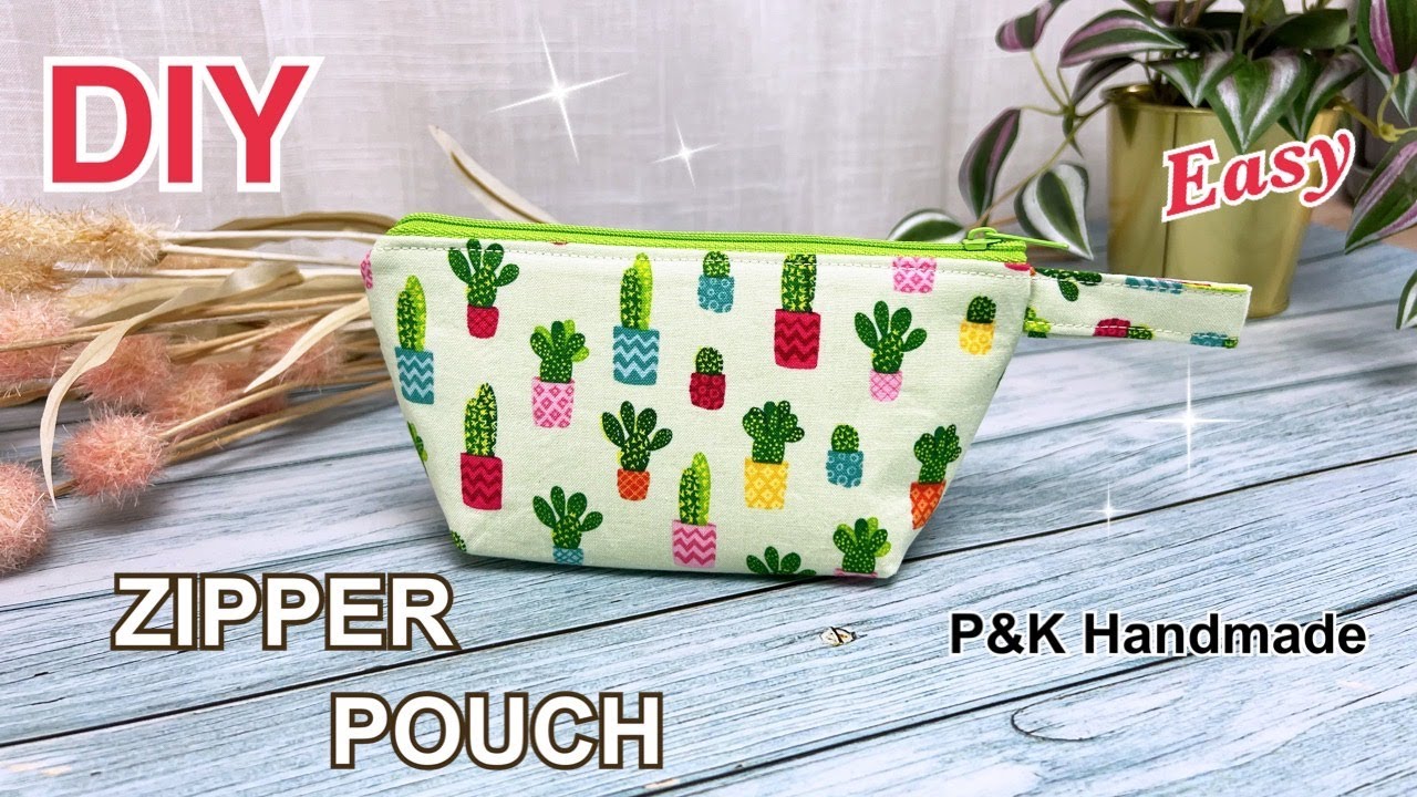 Gift Ideas! Easy Diy Zipper Pouch Sewing Tutorial | How to Make Simple ...