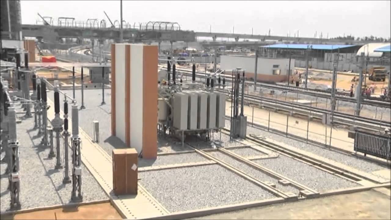 Receiving Sub station at Metro Rail Depot, Uppal - YouTube
