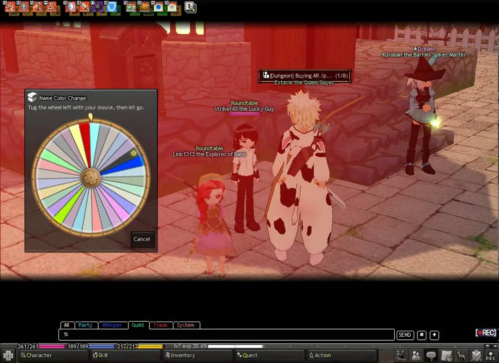 Mabinogi - Color name change potion - YouTube