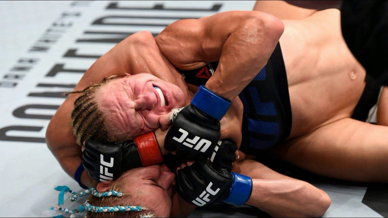 UFC fighter Justine Kish defecates in the octagon when locked in ...