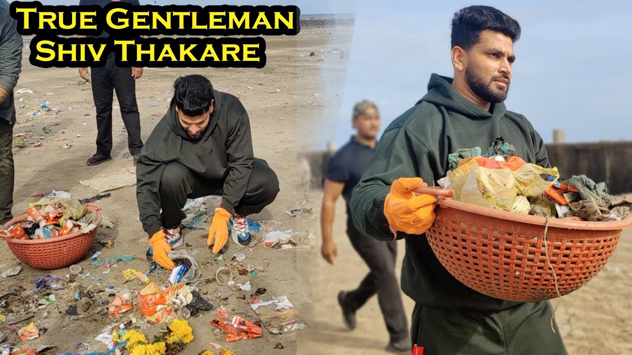 True Gentleman Shiv Thakare Cleaning Beach! Shiv Always Makes His Fans ...