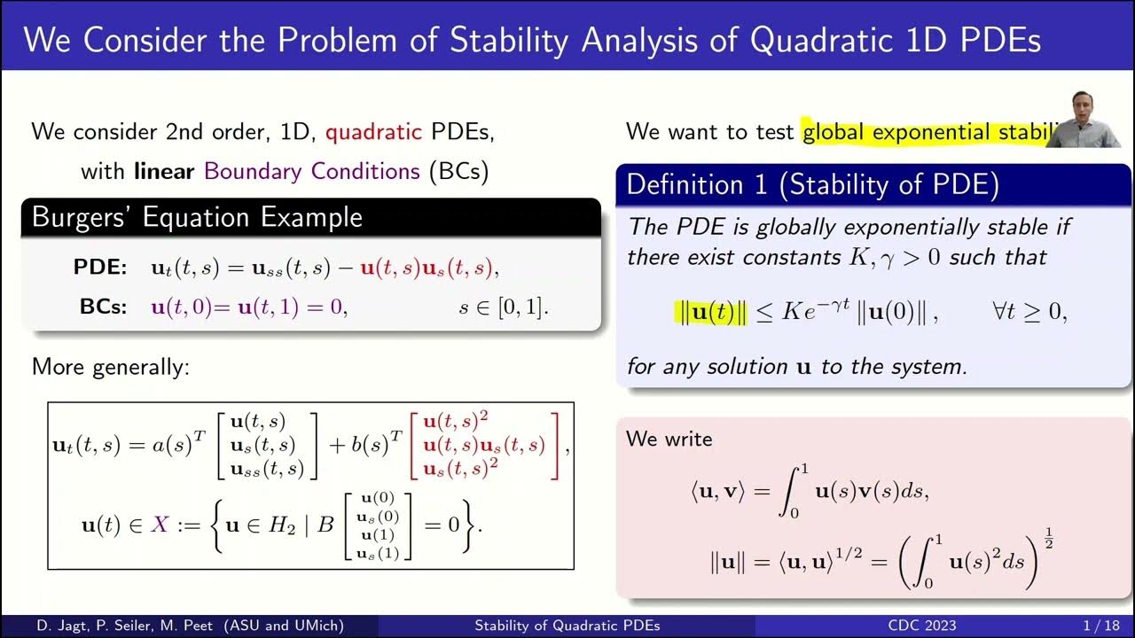 A PIE Representation of Scalar Quadratic PDEs and Global Stability ...