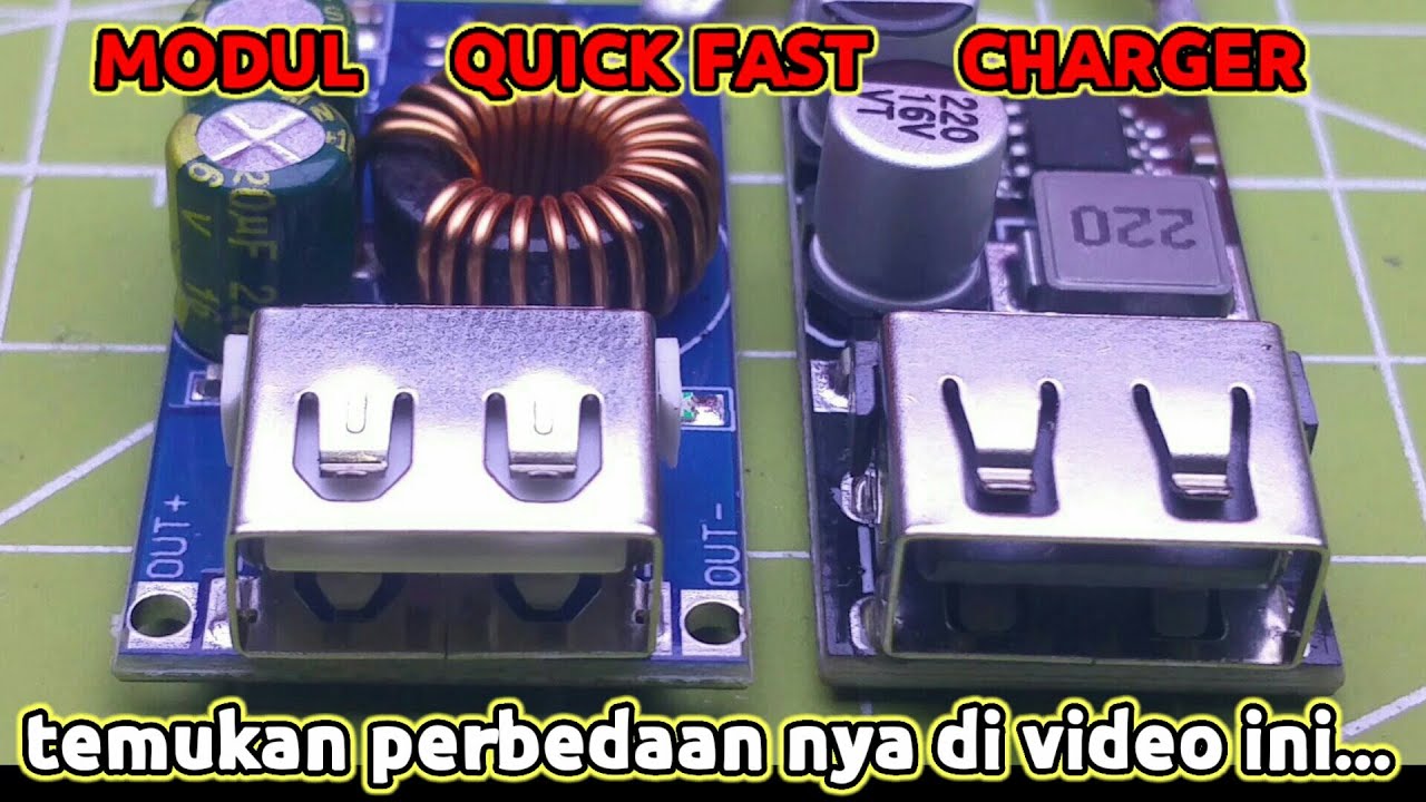2 MODUL QUICK FAST CHARGER YANG BEDA. mari kita tes..... - YouTube