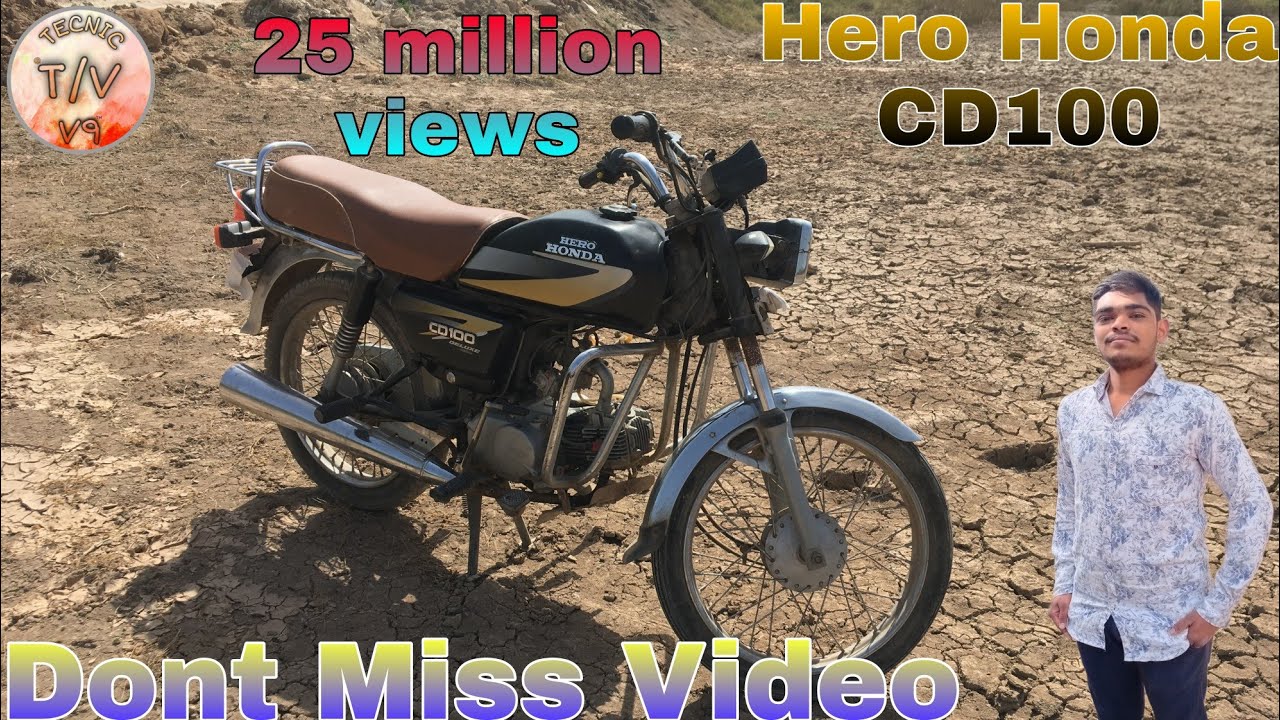 Hero Honda CD 100 Old Model Bike Full Restriction Review - YouTube