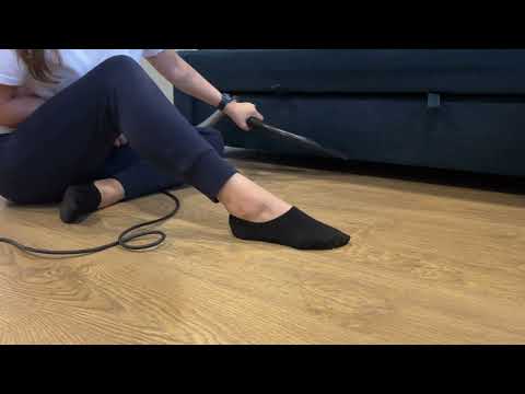 Cleaning house in black socks. How to vacuum your house properly 🏠