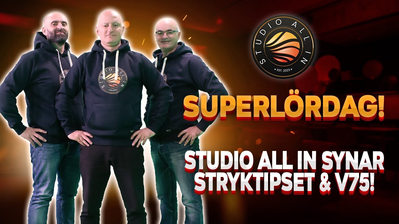 Studio All In synar Stryktipset & V75 | Superlördag LIVE - YouTube
