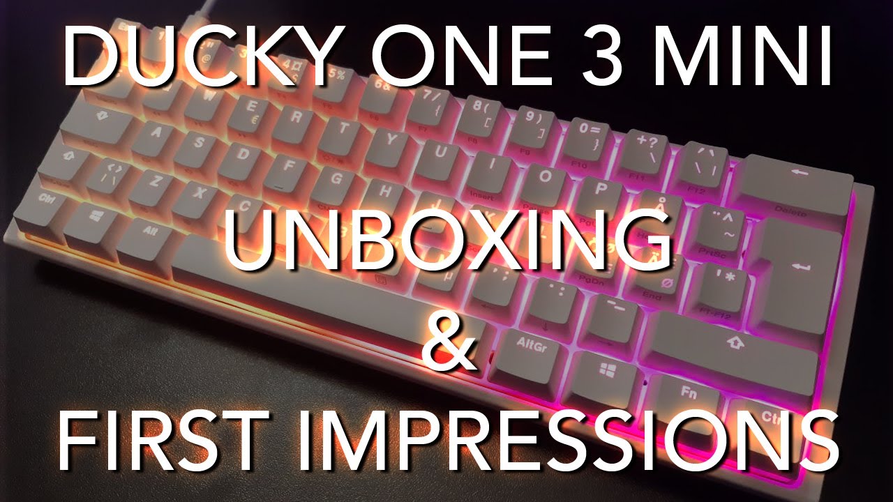 Ducky One 3 Mini Pure White - Unboxing And First Impressions - YouTube