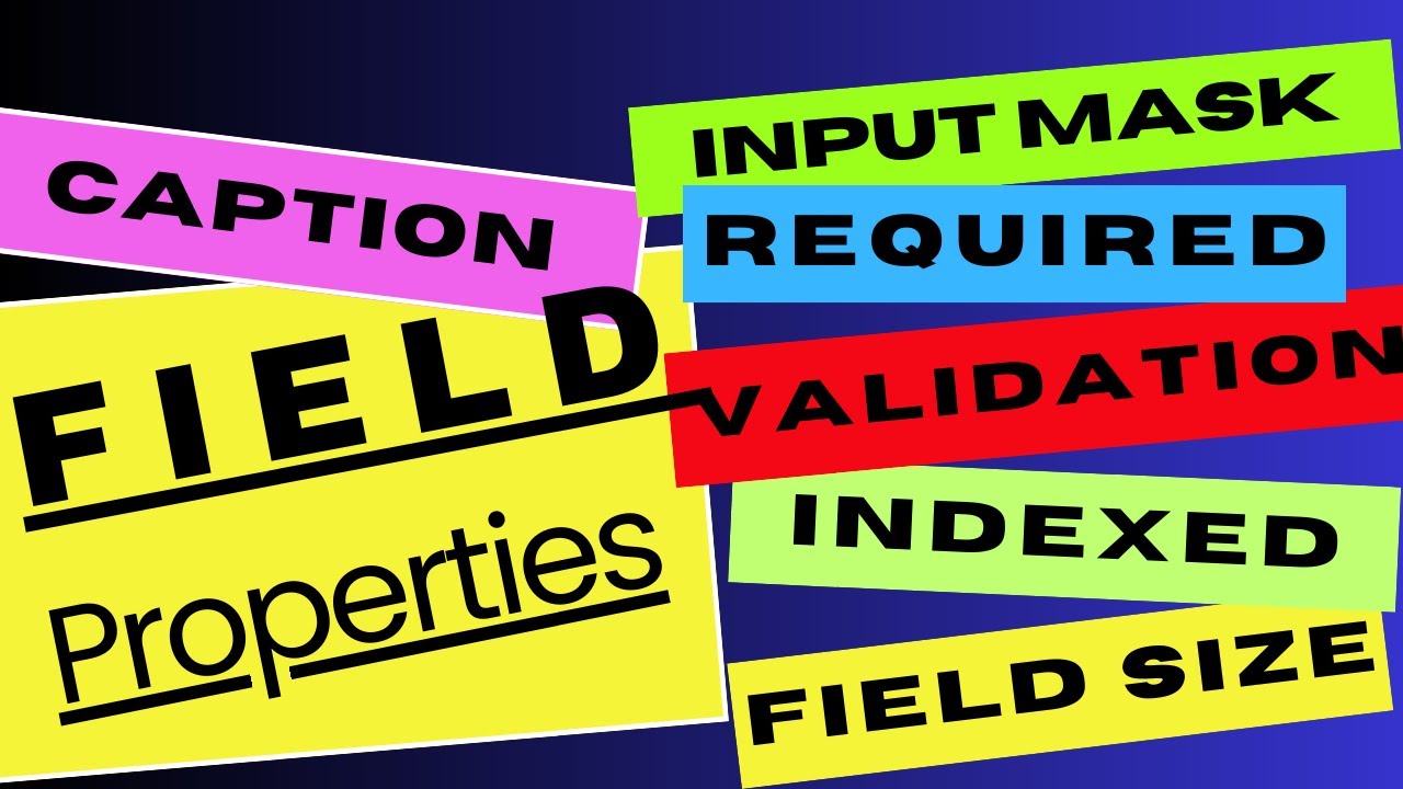 14. Field Properties (Required & Allow Zero-length) - خصائص الحقل ...