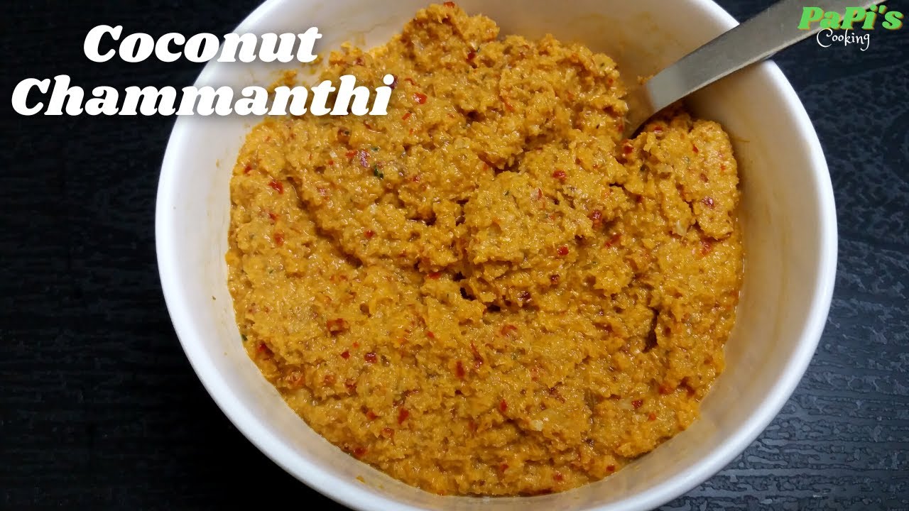 Thenga Chammanthi | Spicy Coconut Chammanthi | Kerala Style Coconut ...