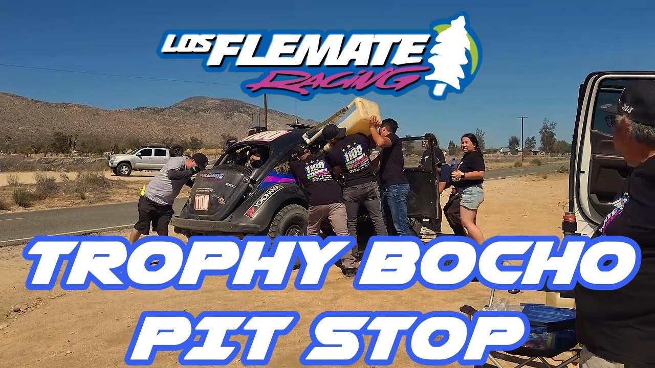 BAJA 500 2025 CLASS 11 LOS FLEMATE TROPHY BOCHO PIT STOP - YouTube