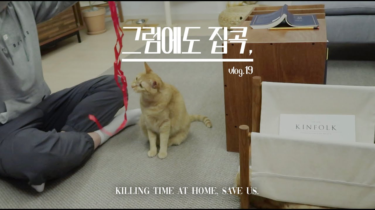 VLOG19.그럼에도 집콕 브이로그. killing time at home, save us. - YouTube