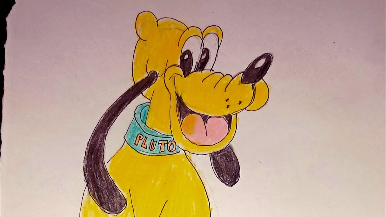 Drawing @Walt Disney's Pluto. - YouTube