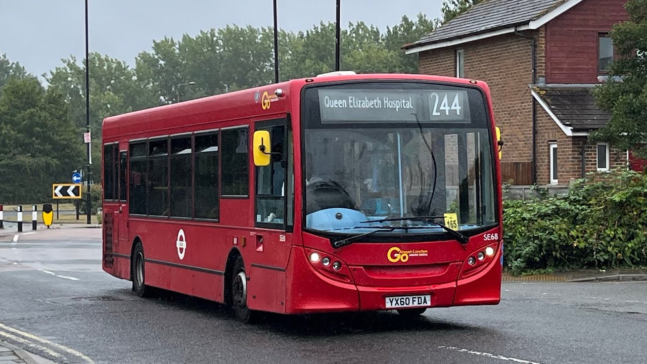 *FAST + HIGH REVS* Journey on the London Bus Route 244 | Enviro200 SE68 ...
