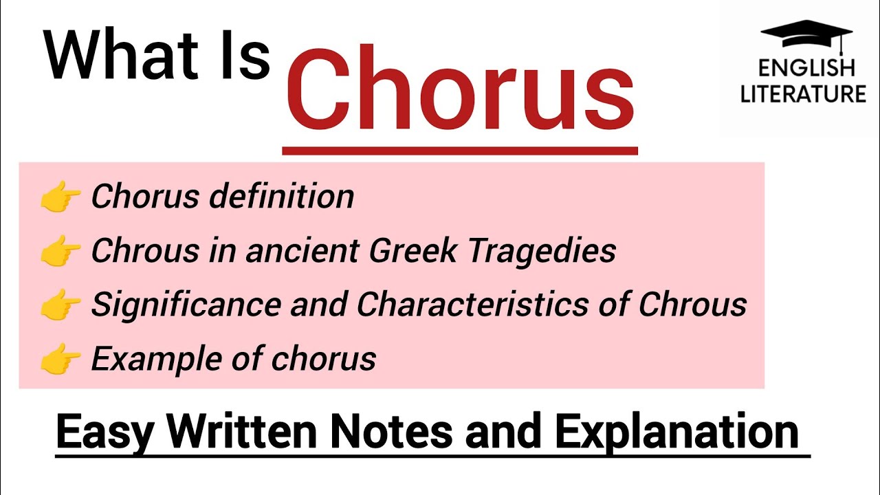 |What is Chorus| |Chorus in English Literature| - YouTube