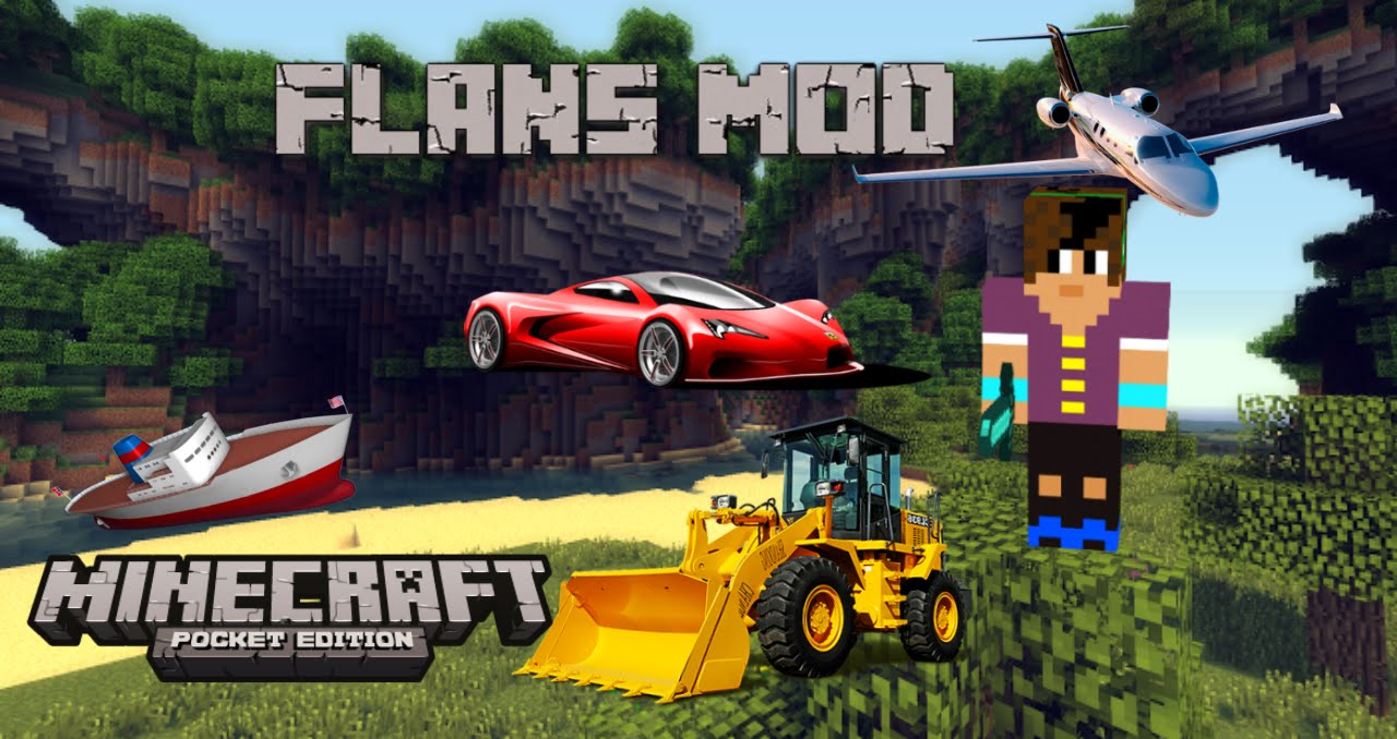 Flans MOD - Minecraft Pocket Edition 0.9.5 - YouTube