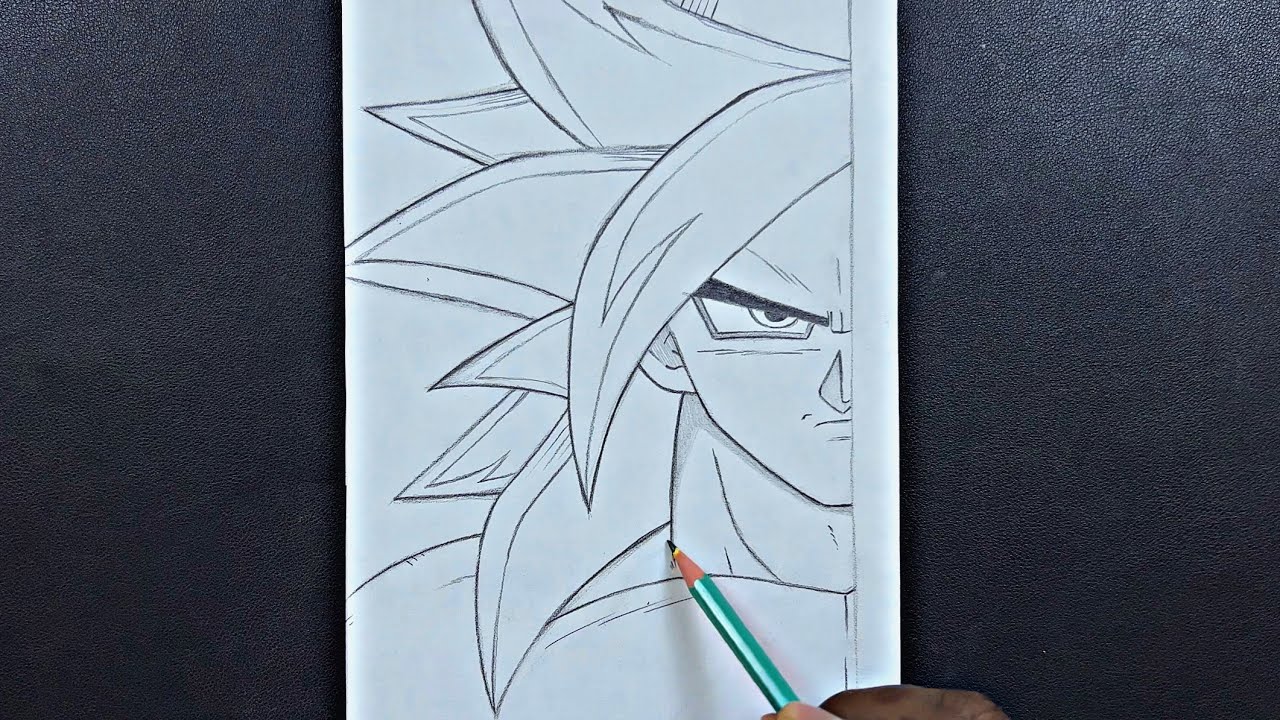 Easy to draw | how to draw goku ssj4 step-by-step - YouTube