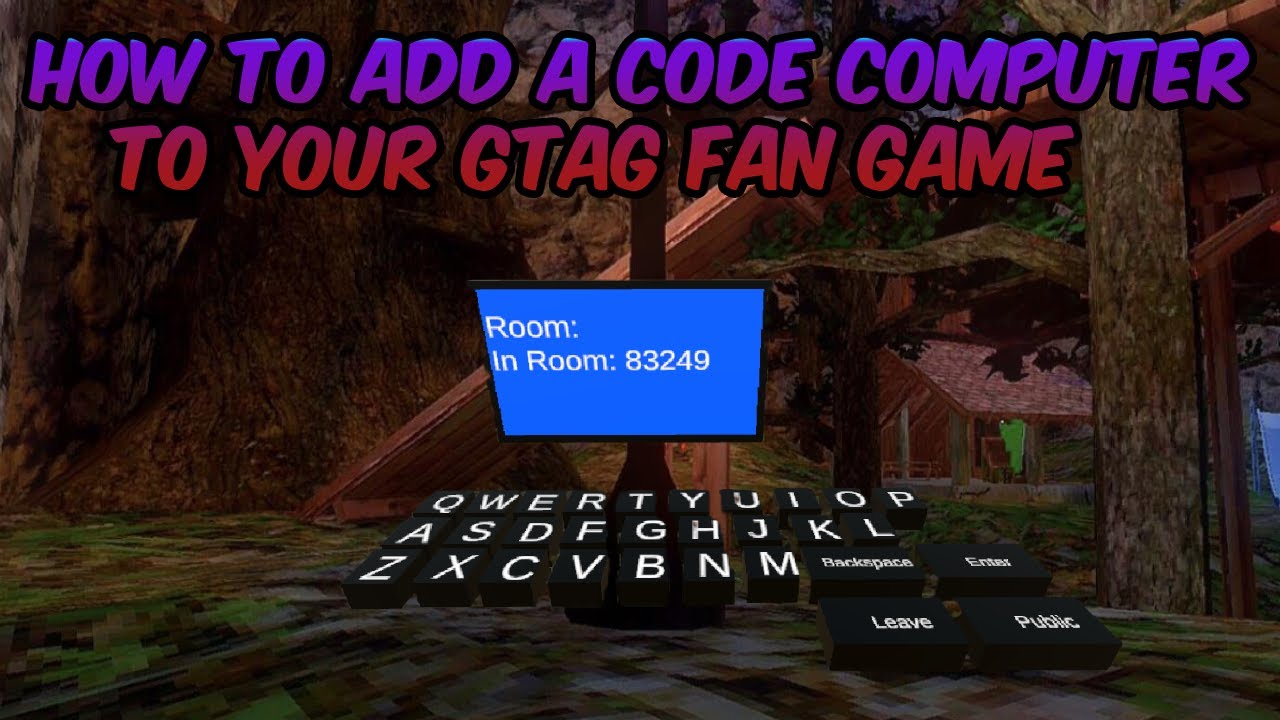 How to add a Working code computer to your Gorilla Tag Fan Game! - YouTube
