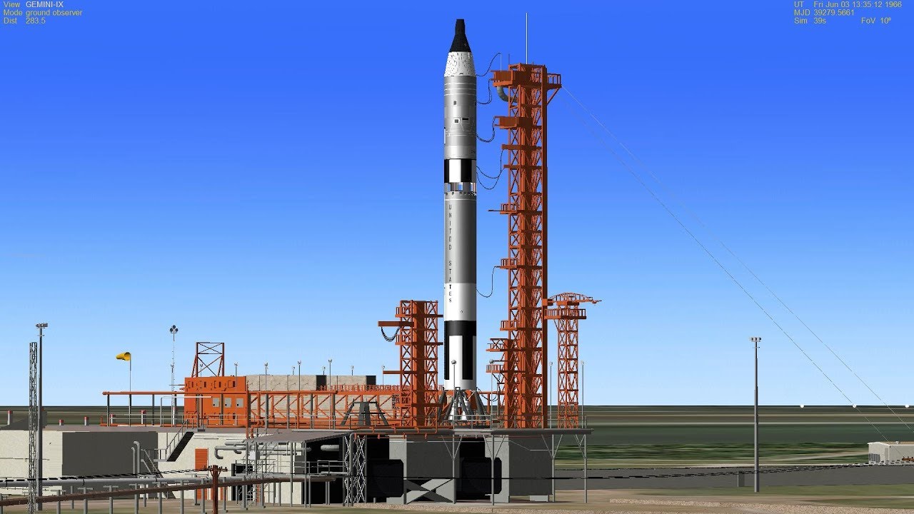 Gemini 9A Launch (Orbiter Simulator) - YouTube